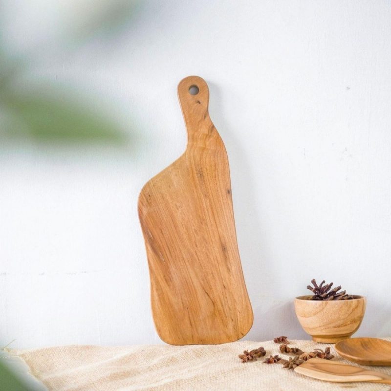 Talenan Kayu Jati Pizza | Talenan | Talenan Kayu | Alat Dapur - Dekayu