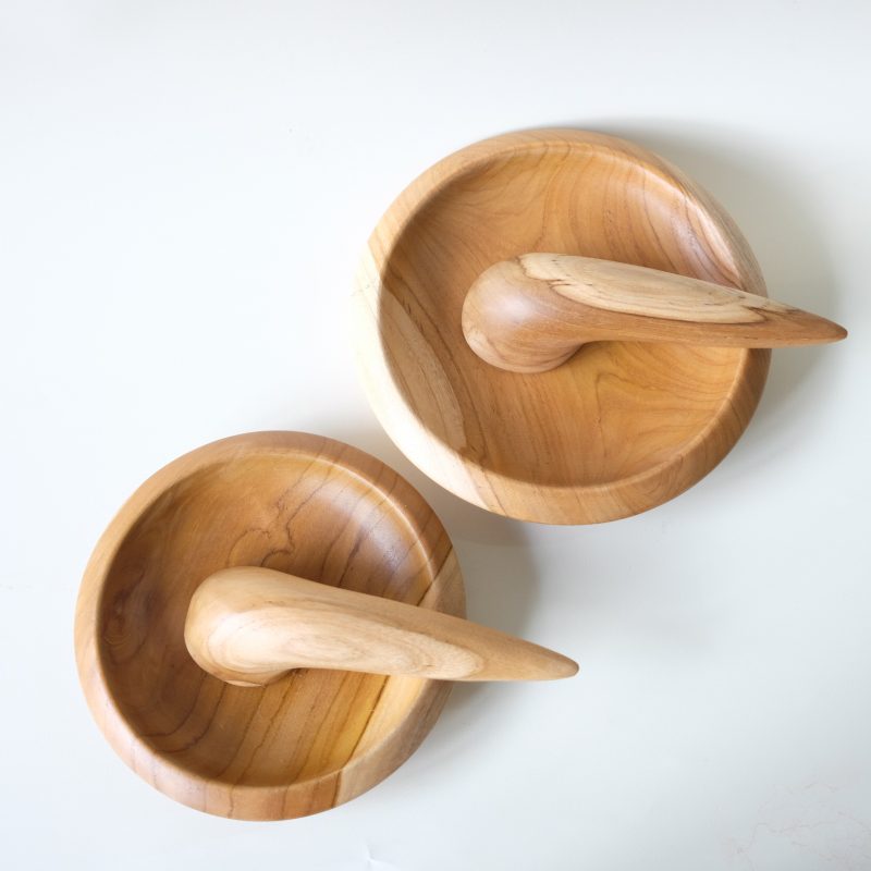 Cobek dan Ulekan Kayu Jati | Alat Dapur | Peralatan Dapur - Dekayu