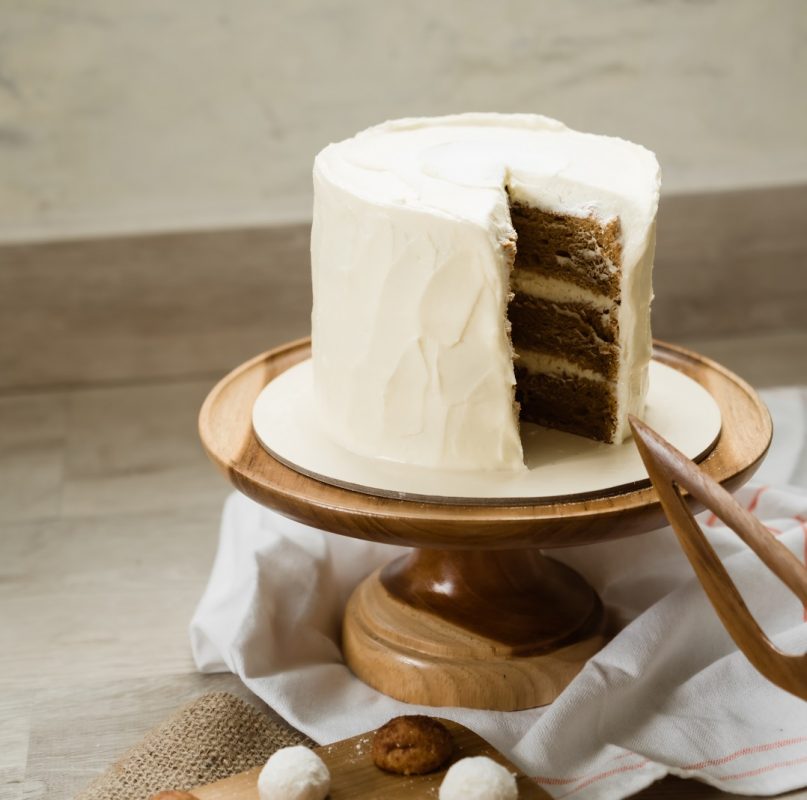 Stand Cake Kayu Jati | Alat Makan | Properti Foto - Dekayu