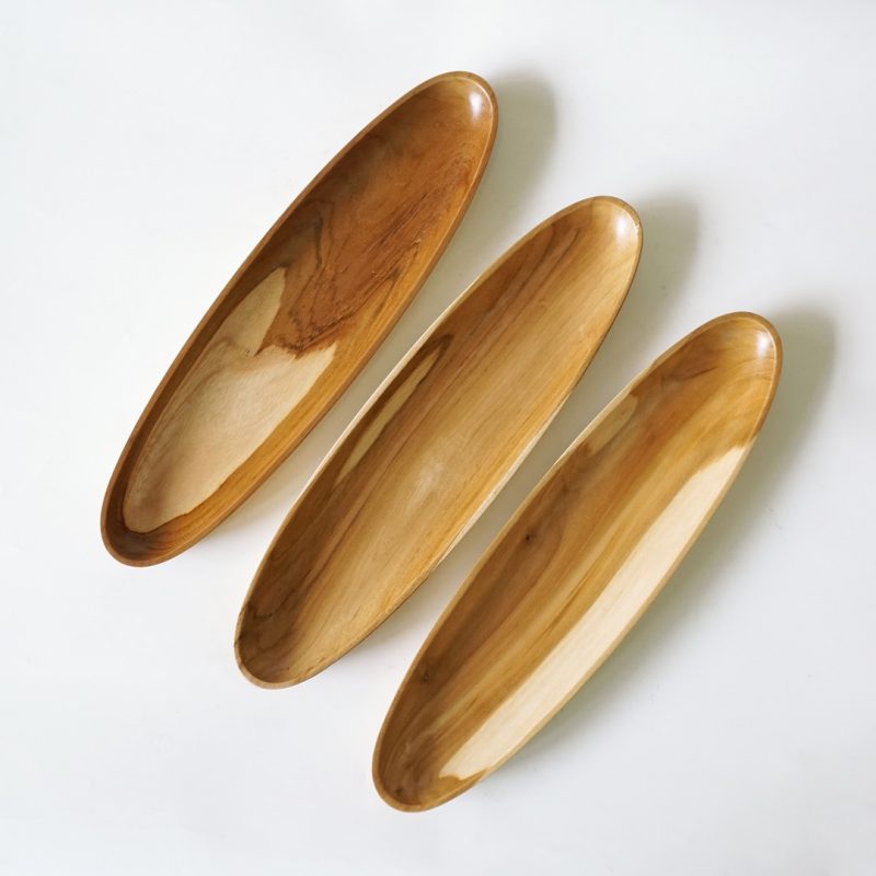 Alat Makan Kayu Set | Piring Kayu Set | Piring - Dekayu