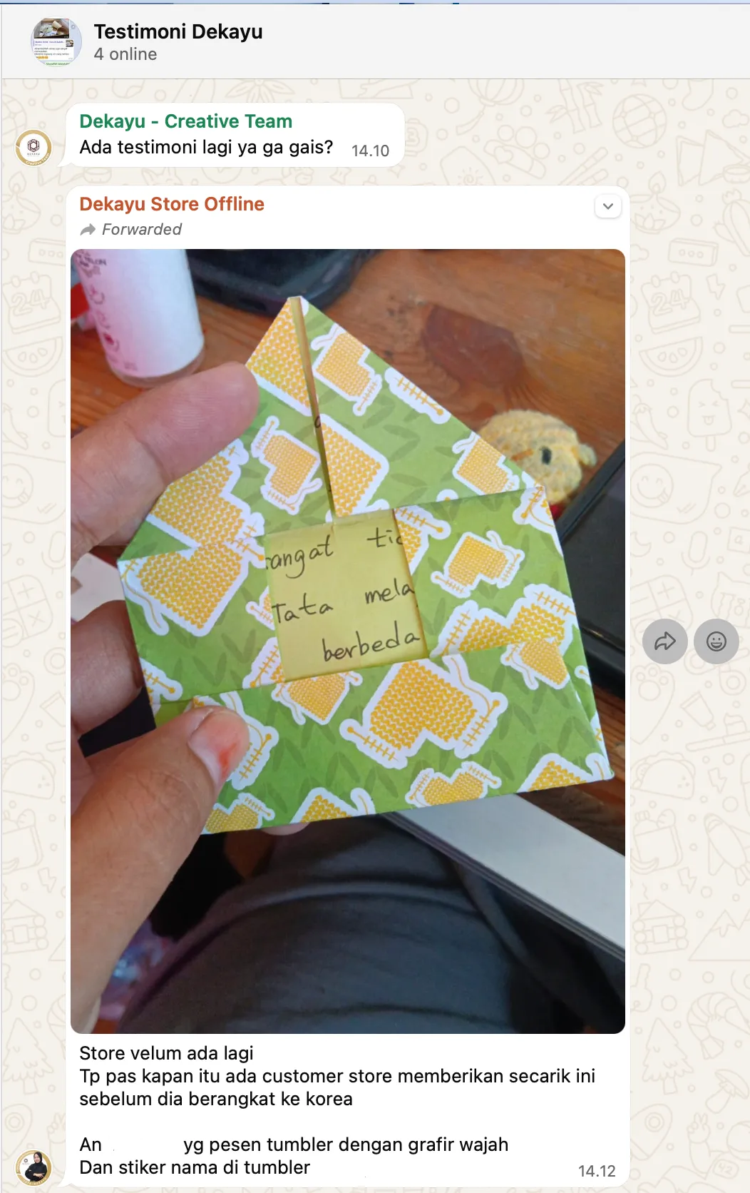 Pelayanan Ramah Dekayu – Senyum yang Tidak Terlupakan